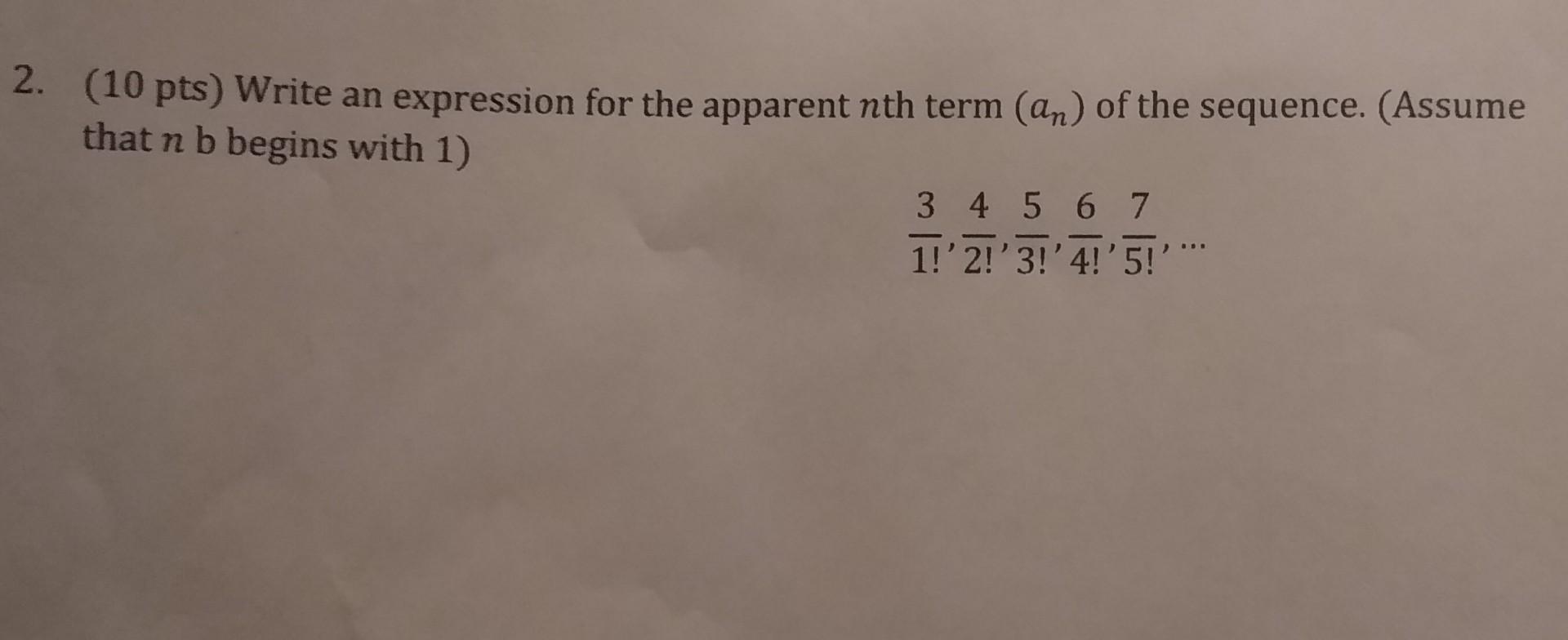 Solved 2. (10 pts) Write an expression for the apparent nth | Chegg.com