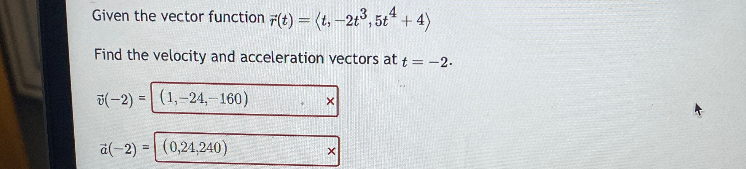 Solved Given the vector function | Chegg.com