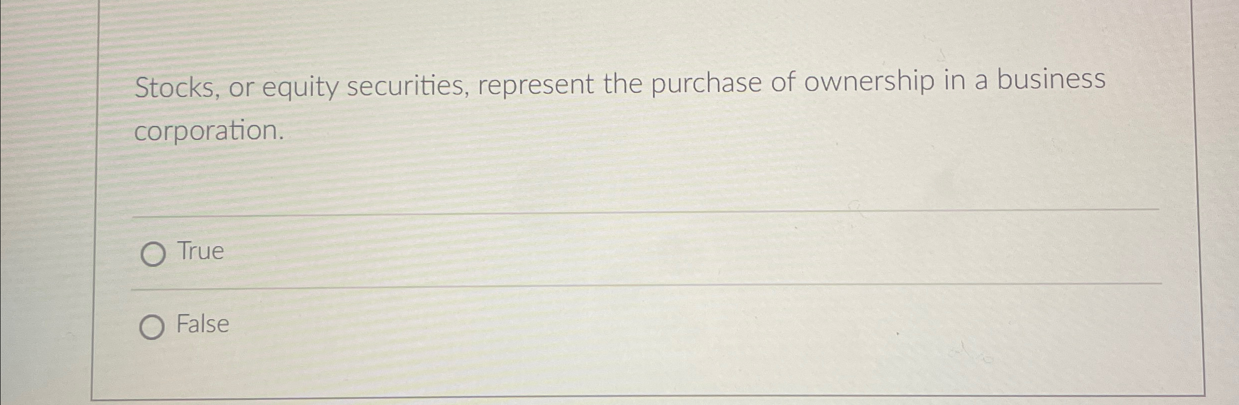 Solved Stocks, or equity securities, ﻿represent the purchase | Chegg.com
