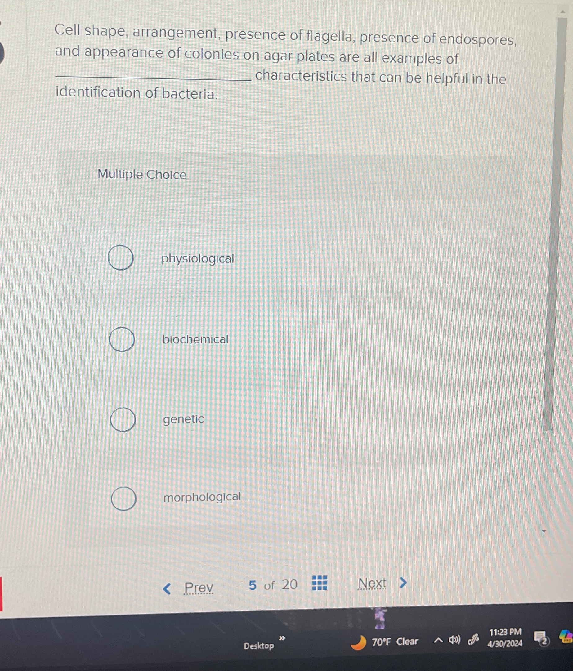 Solved Cell shape, arrangement, presence of flagella, | Chegg.com
