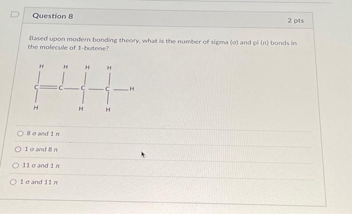 Solved Based upon modern bonding theory, what is the number | Chegg.com