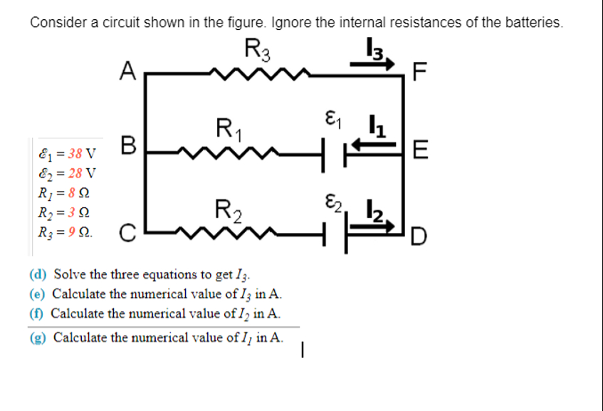 Consider a circuit shown in the figure. Ignore the | Chegg.com