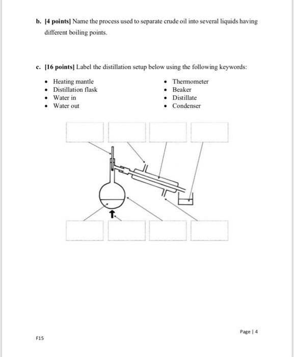 Solved 1. [15 points Calculation Recorded distillation | Chegg.com