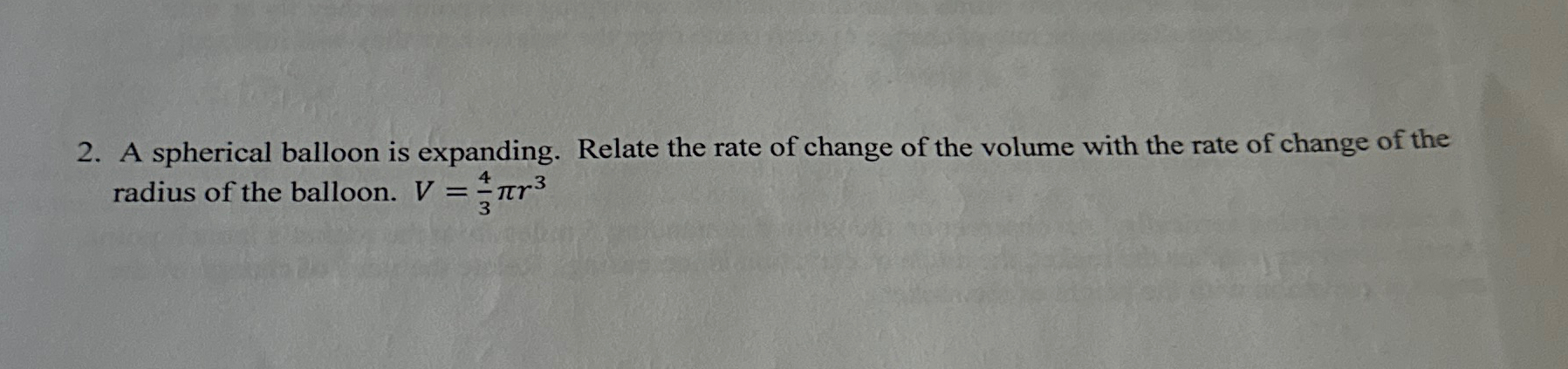 Solved A spherical balloon is expanding. Relate the rate of | Chegg.com