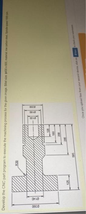 Solved Develop the CNC part program to execute the machining | Chegg.com