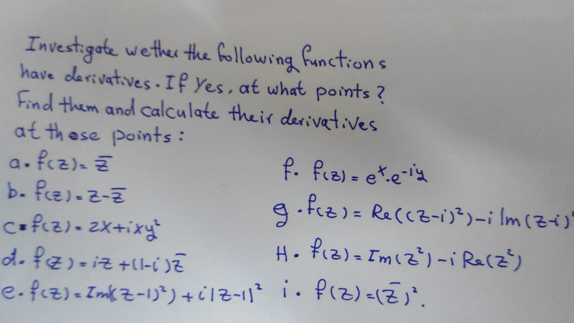 Solved Investigate wether the following functions have | Chegg.com