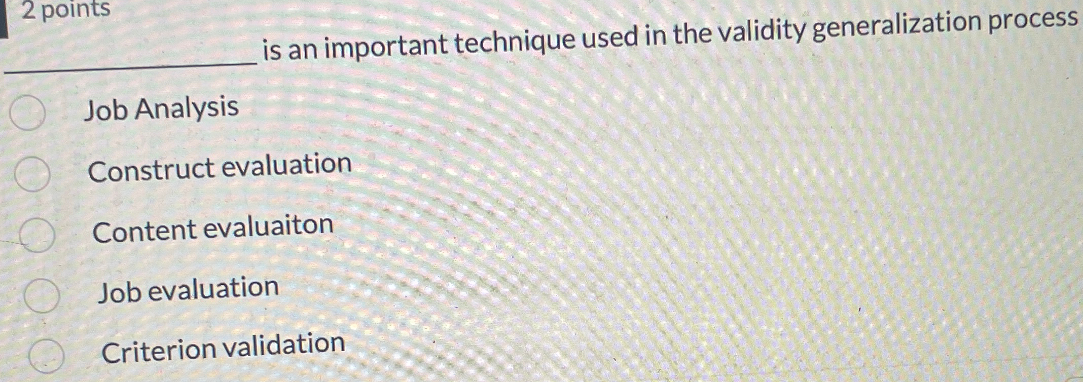 Solved 2 ﻿points is an important technique used in the | Chegg.com