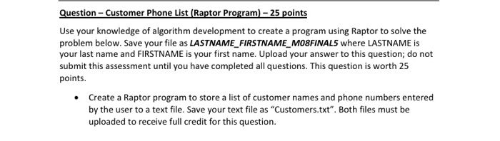 Solved I really need help making this into a Raptor | Chegg.com