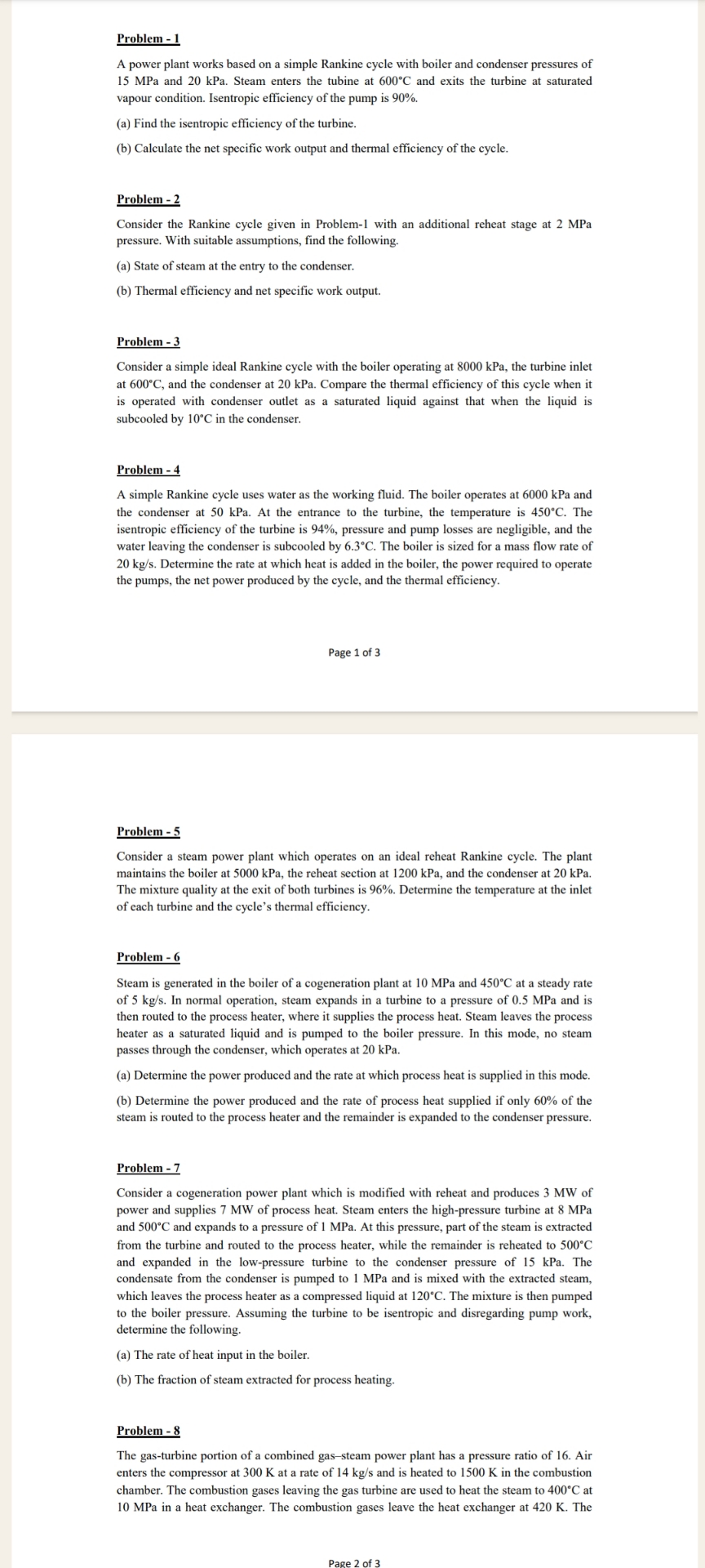 please solve this paper URGENTLY!! Problemn -1A power | Chegg.com