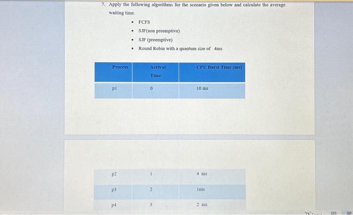 Solved 4. Apply bankers algorithm for the following scenario | Chegg.com