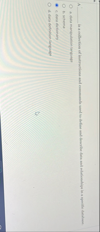 Solved A ﻿is a collection of instructions and commands | Chegg.com