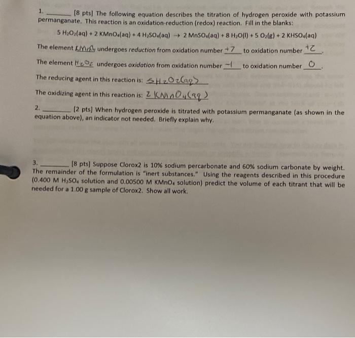 Solved 1. [8 pts) The following equation describes the | Chegg.com