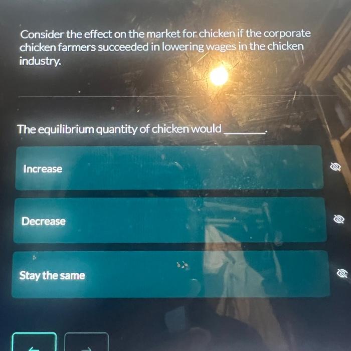 Solved Consider the effect on the market for chicken if the | Chegg.com