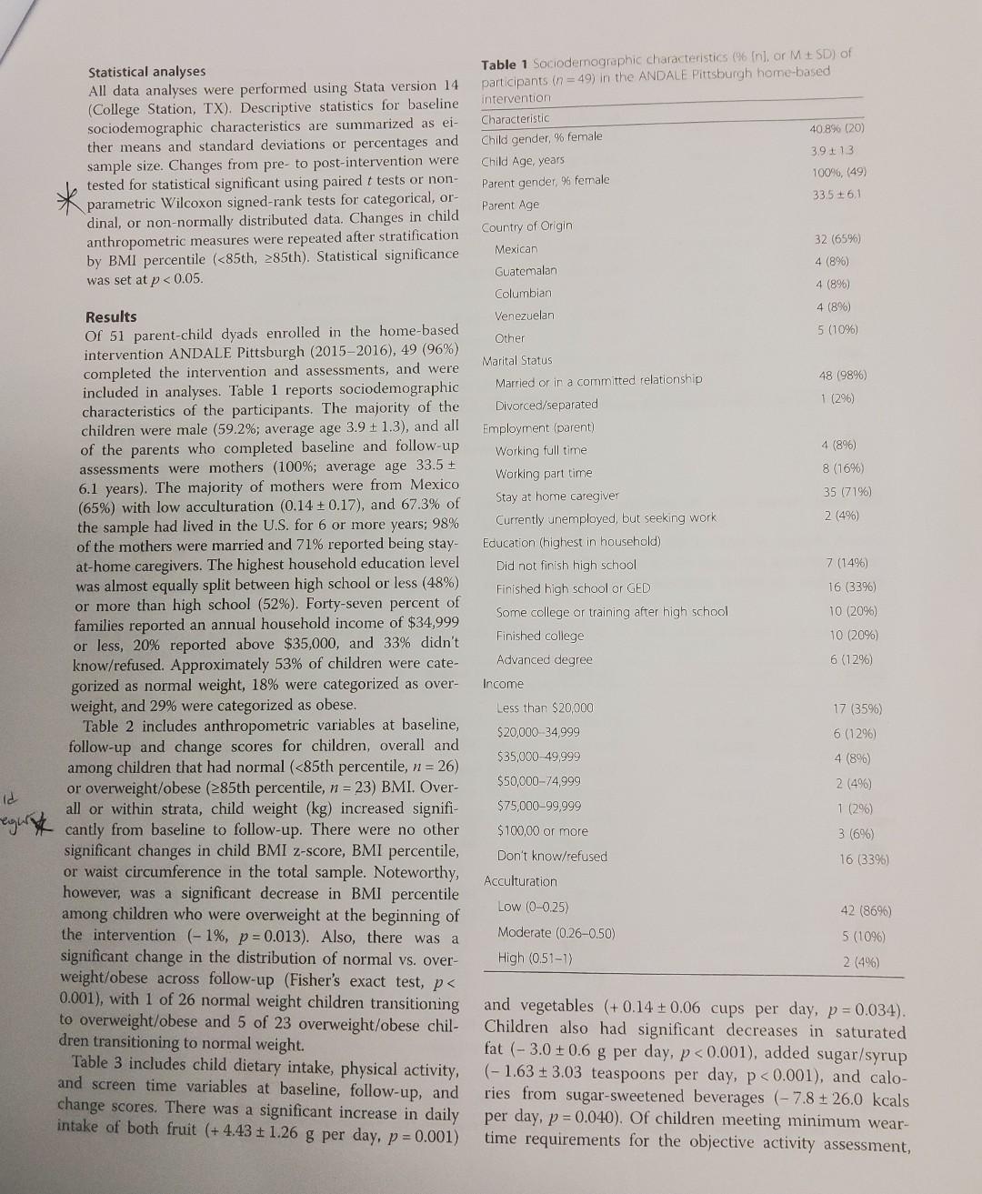 Solved Statistical analyses All data analyses were performed | Chegg.com