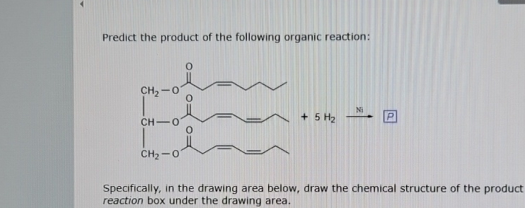 Solved Predict the product of the following organic | Chegg.com