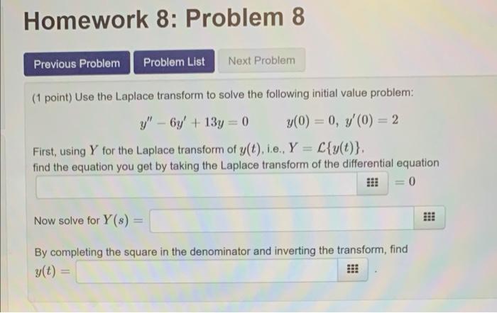 Solved Homework 8: Problem 8 Previous Problem Problem List | Chegg.com