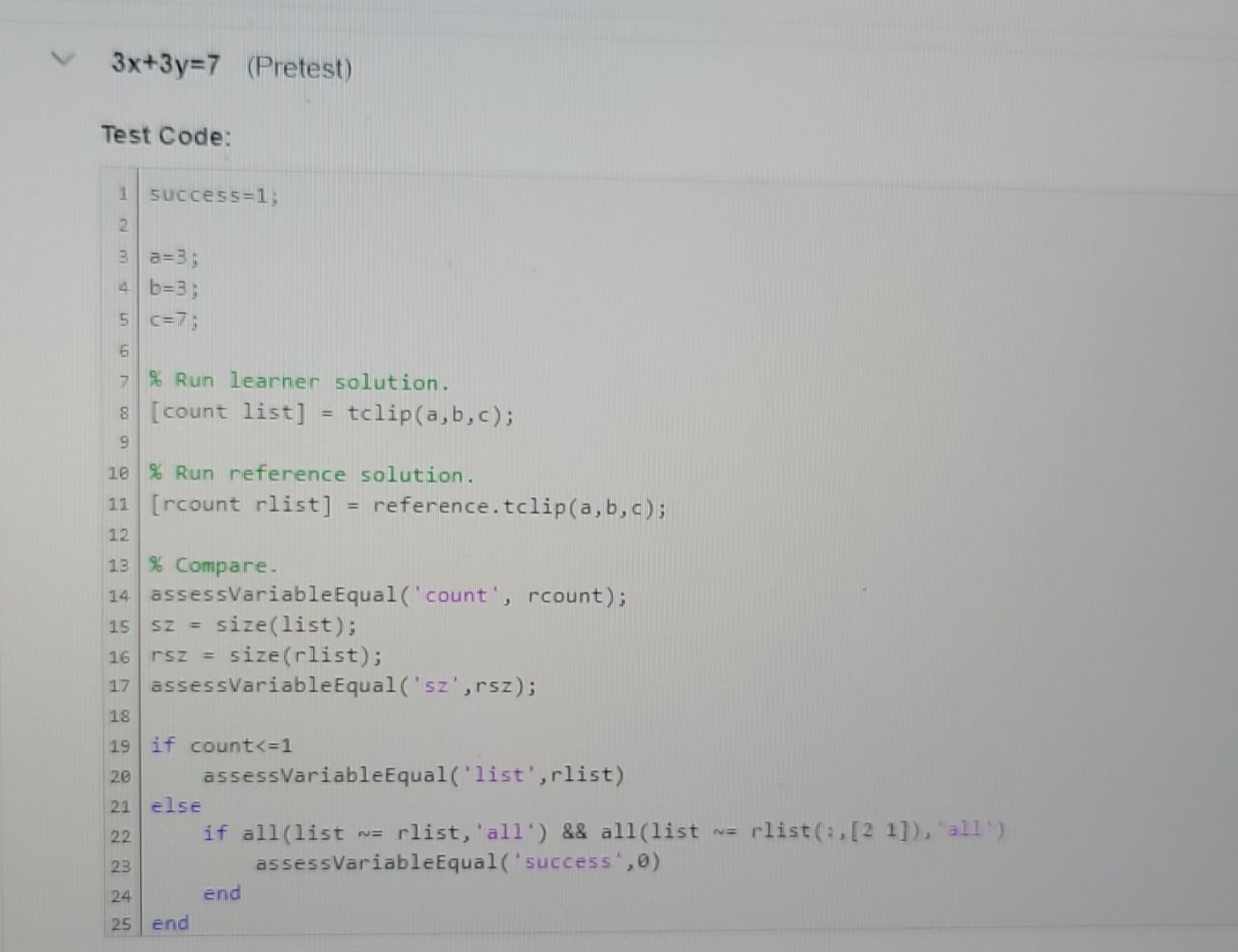 Solved (Matlab for Math 337: Problem Clipping a Triangle. | Chegg.com