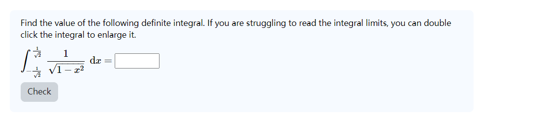 Solved Find the value of the following definite integral. If | Chegg.com