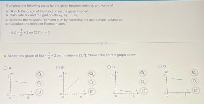 Complete the following steps for the given function, | Chegg.com