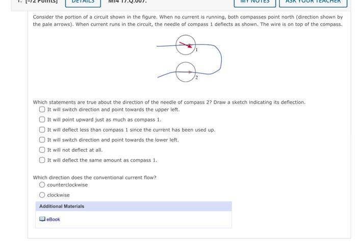 Solved Consider the portion of a circuit shown in the | Chegg.com
