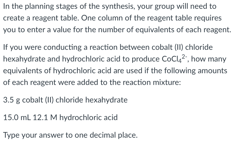 Solved In the planning stages of the synthesis, your group | Chegg.com
