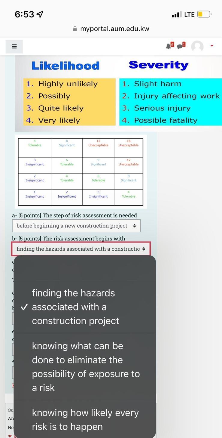 Solved Q2 [30 points]: Problem solving for Risk Assessment | Chegg.com