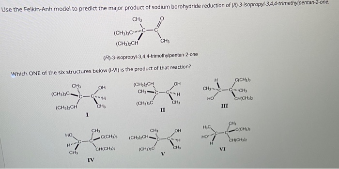 Solved Use the Felkin-Anh model to predict the major product | Chegg.com
