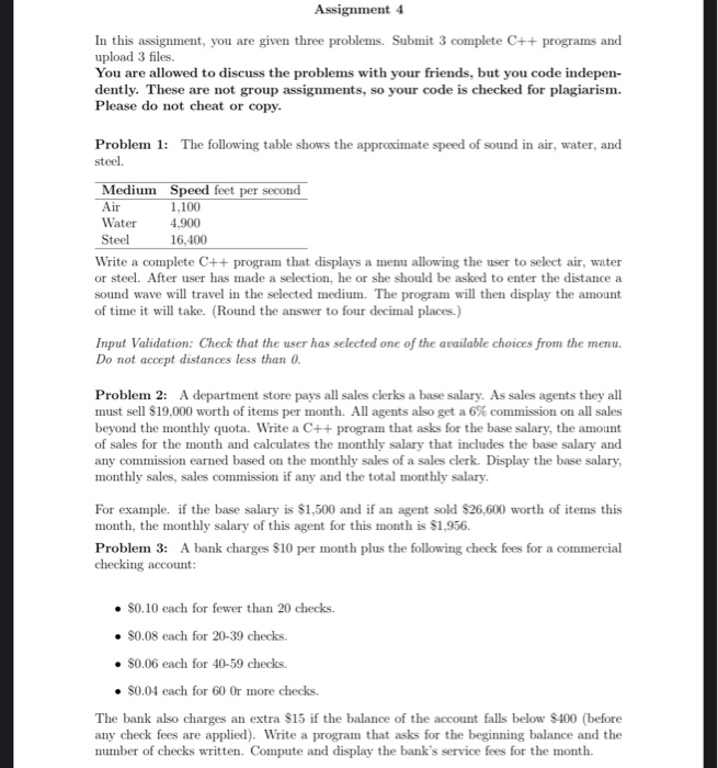 Solved Assignment 4 In this assignment, you are given three | Chegg.com