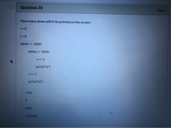 Solved Question 27 3 pts Assuming the user enters integers | Chegg.com
