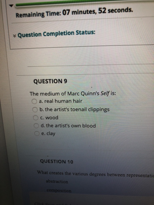 Solved Remaining Time 07 Minutes 52 Seconds Question Chegg