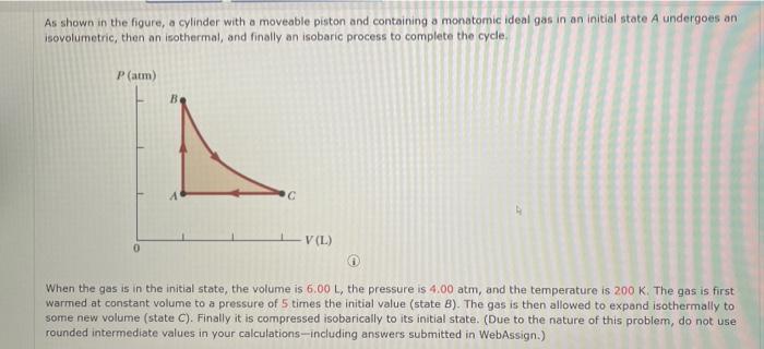 Solved As shown in the figure, a cylinder with a moveable | Chegg.com