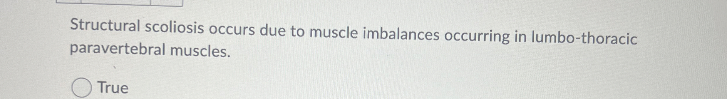 Solved 23Question 11 (2 ﻿points)Listen56Structural scoliosis | Chegg.com