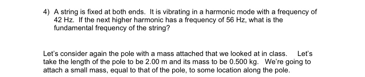 Solved A string is fixed at both ends. It is vibrating in a | Chegg.com