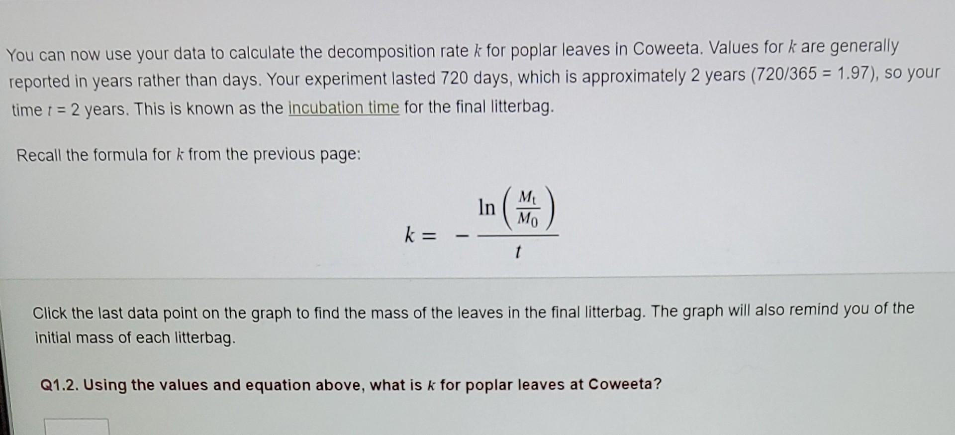 You can now use your data to calculate the | Chegg.com