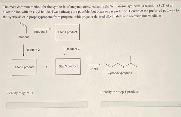 Solved The most common method for the synthesis of | Chegg.com