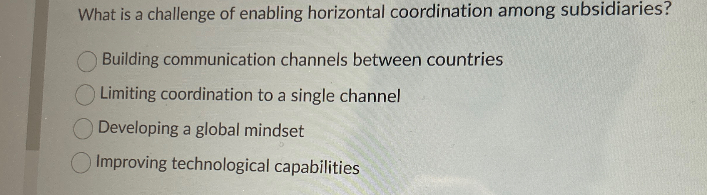 Solved What is a challenge of enabling horizontal | Chegg.com
