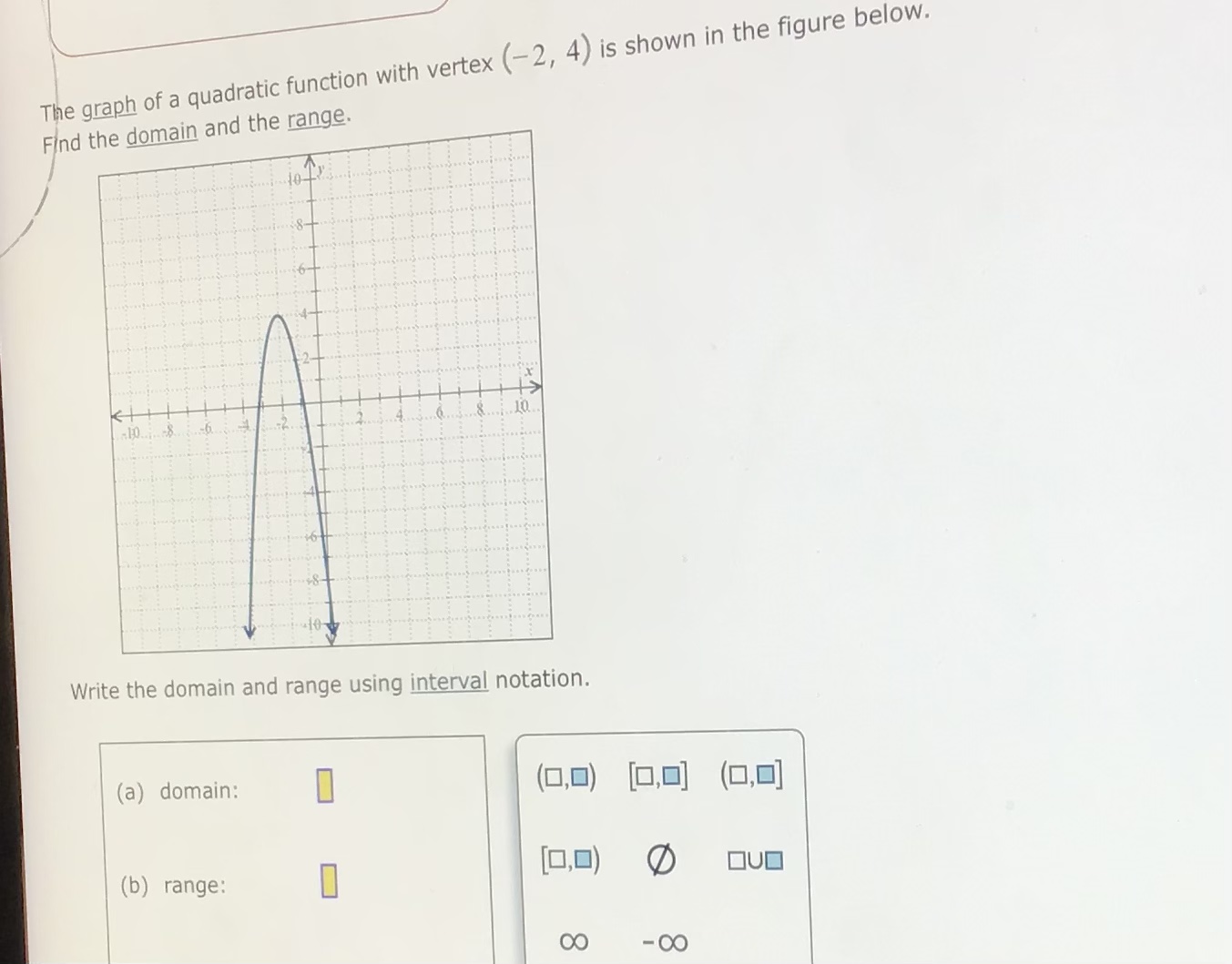 Solved Write an equation of the line below.The graph of a | Chegg.com
