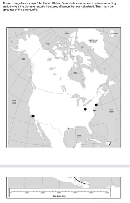 Solved Earthquake P-Wave and S-Wave Travel Time EPICENTER | Chegg.com
