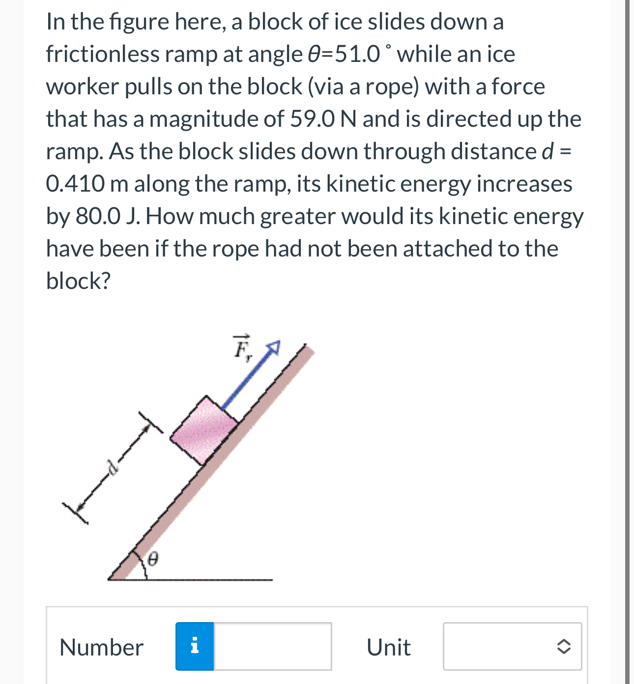 Solved In the figure here, a block of ice slides down a | Chegg.com