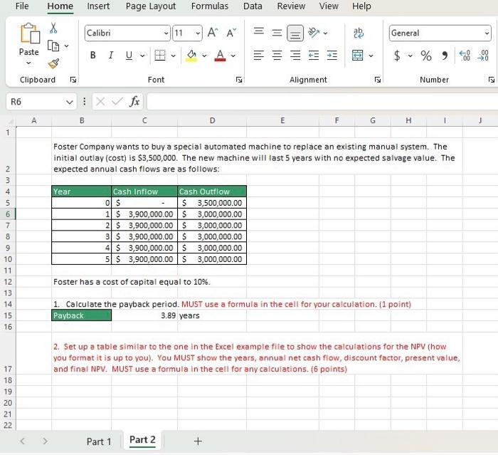 Solved Foster Company wants to buy a special automated | Chegg.com