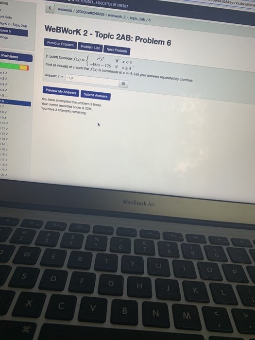 Solved MENU MICAL ASSOCIATION OF AMERICA SkeyVbrVIIVKM . | Chegg.com