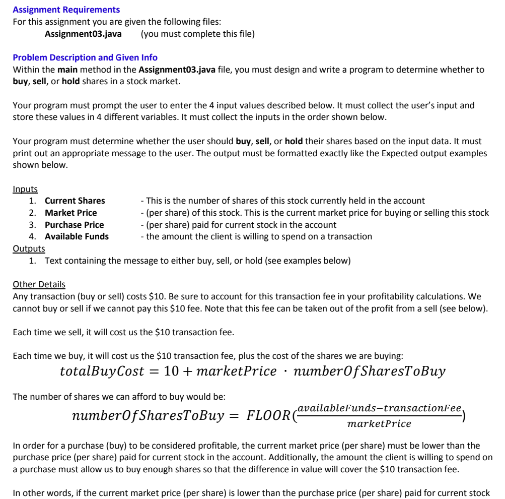 Solved Assignment Requirements For this assignment you are | Chegg.com