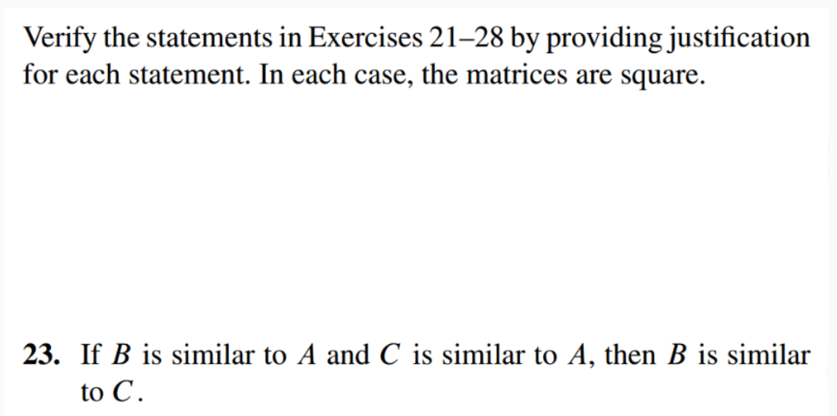 Solved Verify the statements in Exercises 21-28 ﻿by | Chegg.com