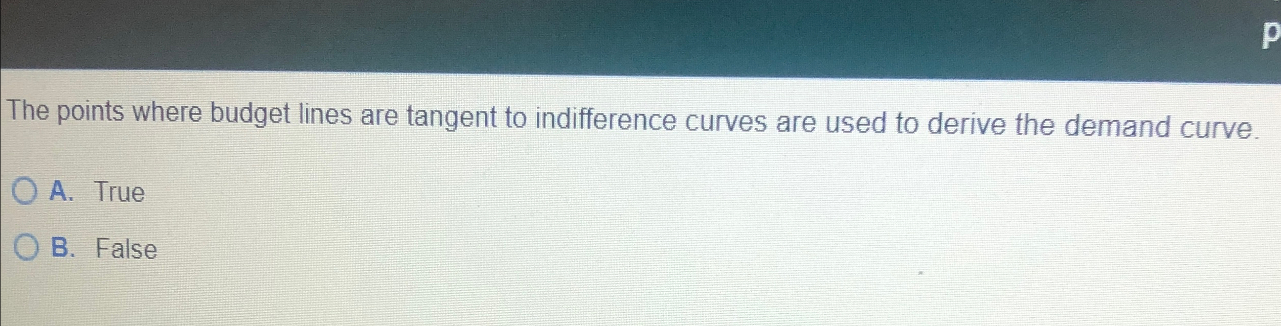 Solved The points where budget lines are tangent to | Chegg.com