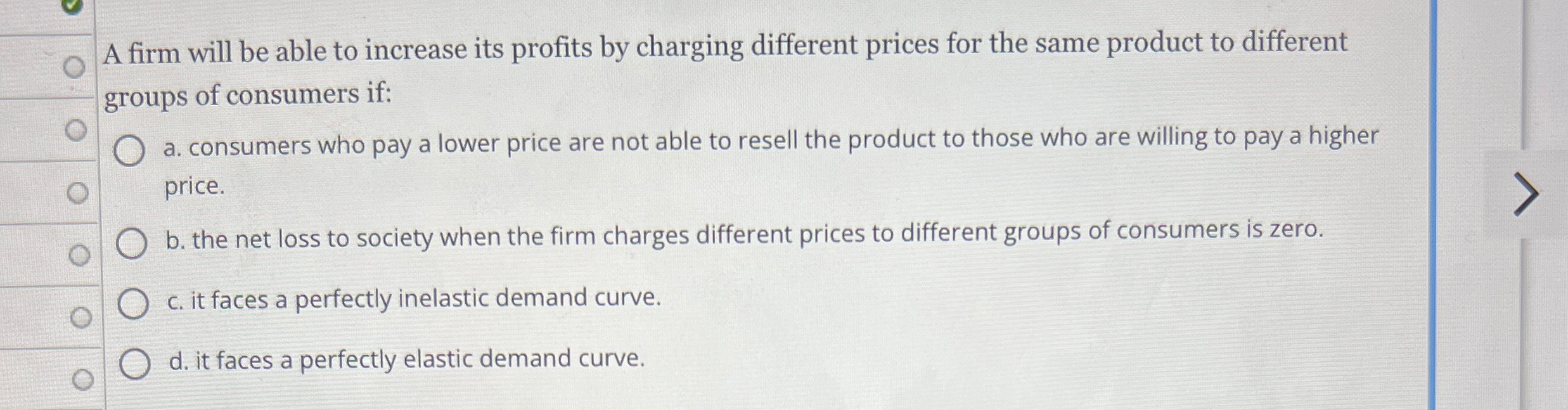 Solved A firm will be able to increase its profits by | Chegg.com