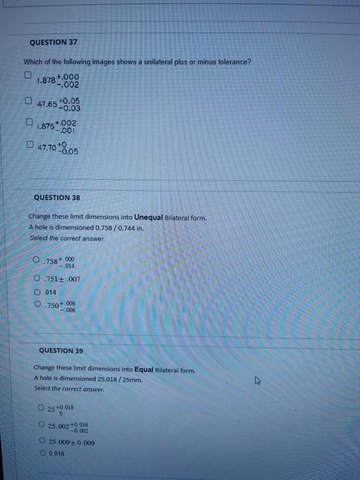 Solved Which of the following images shows a unilateral plus | Chegg.com
