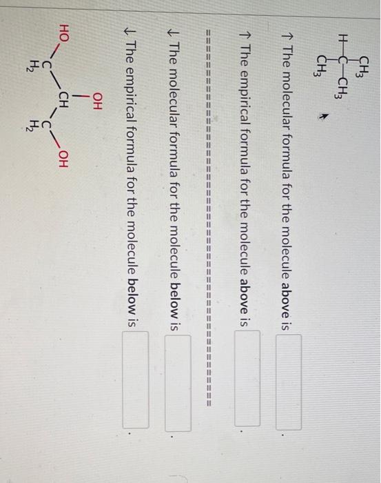Solved CH3 нс-СН3 CH3 1 The molecular formula for the | Chegg.com