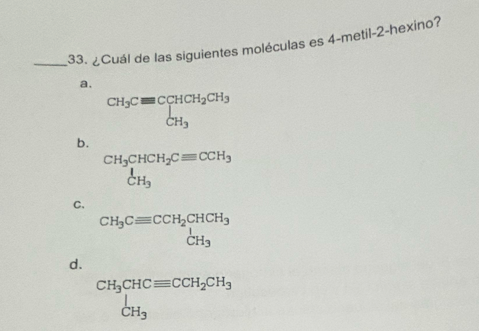 Solved ¿Cuál de las siguientes moléculas es | Chegg.com