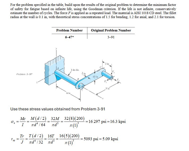 Solved For the problem specified in ﻿the table, build upon | Chegg.com