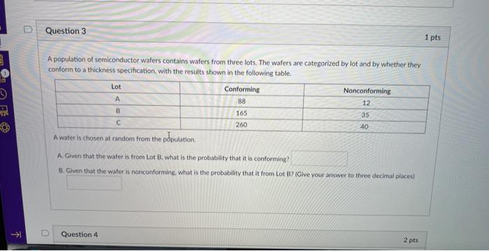Solved A population of semiconductor wafers contains wafers | Chegg.com